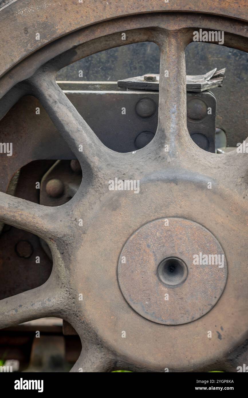 Steel locomotive wheel tyre hi-res stock photography and images - Alamy