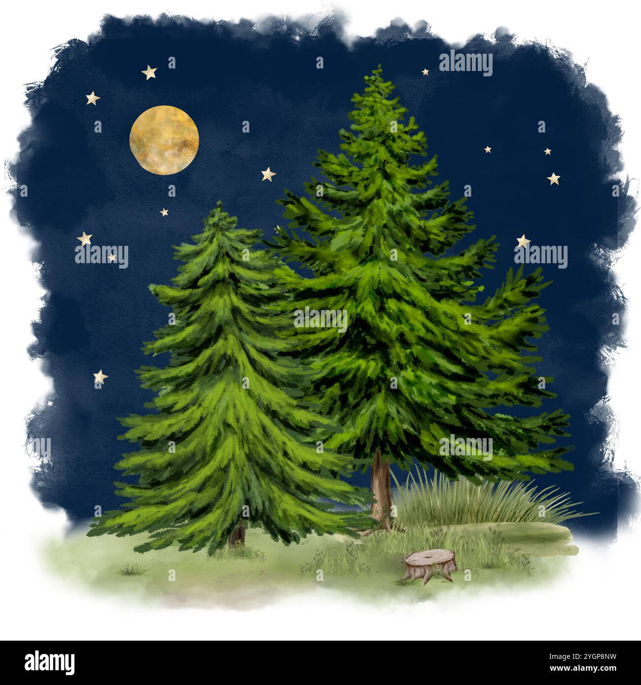 Night sky stars digital Cut Out Stock Images & Pictures - Alamy