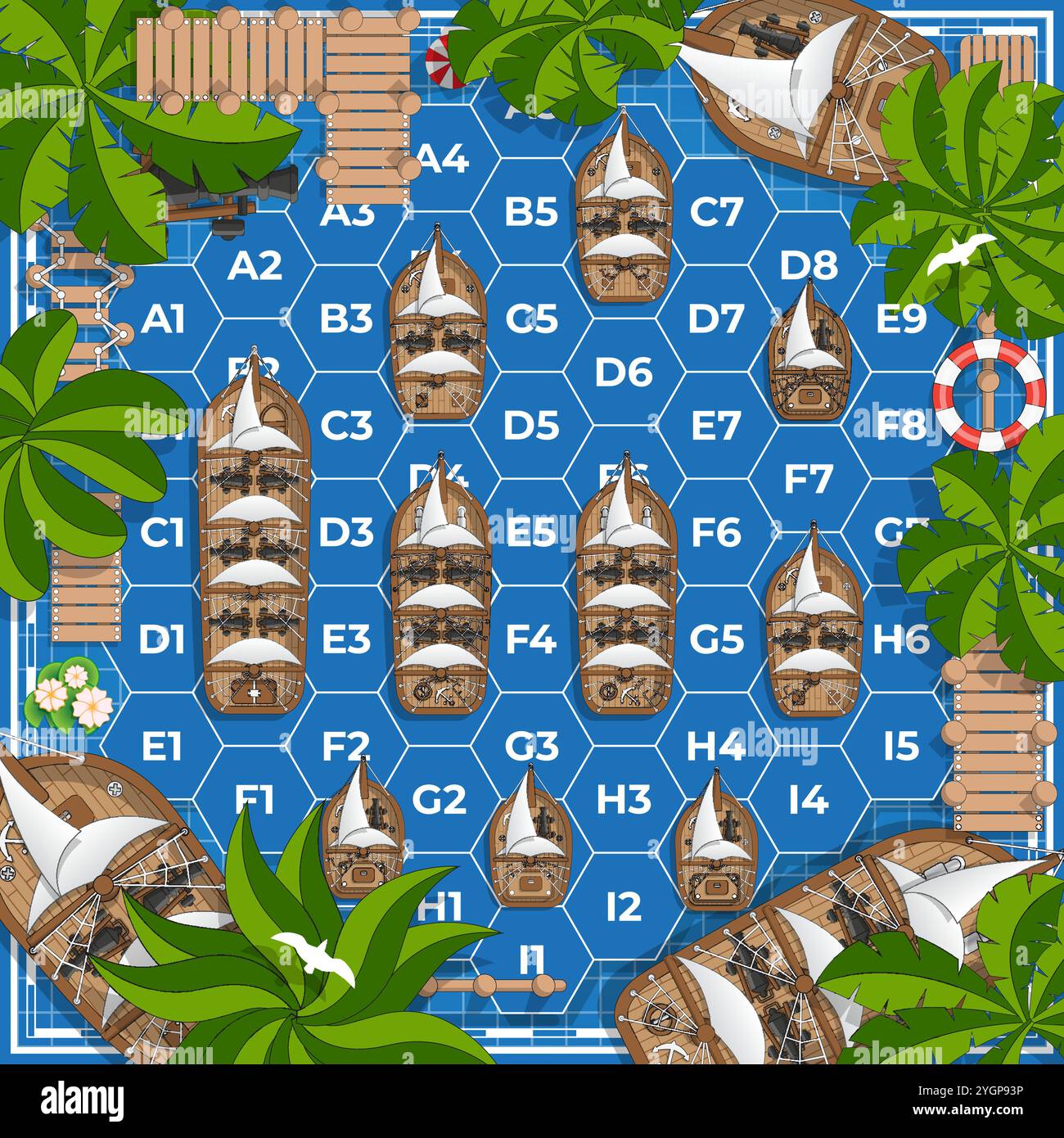Game about warships Stock Vector Images - Alamy