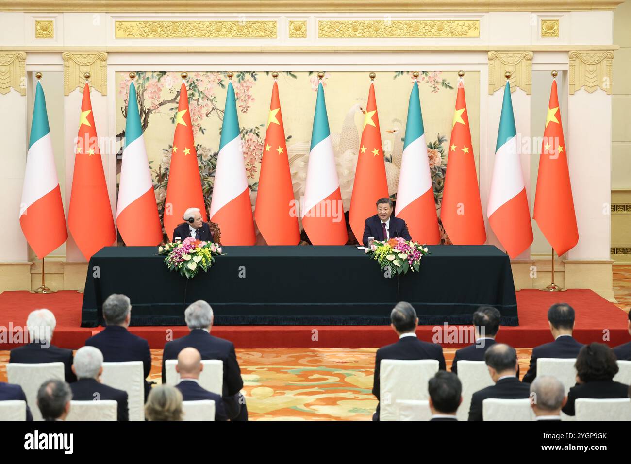 Beijing, China. 8th Nov, 2024. Chinese President Xi Jinping and Italian ...