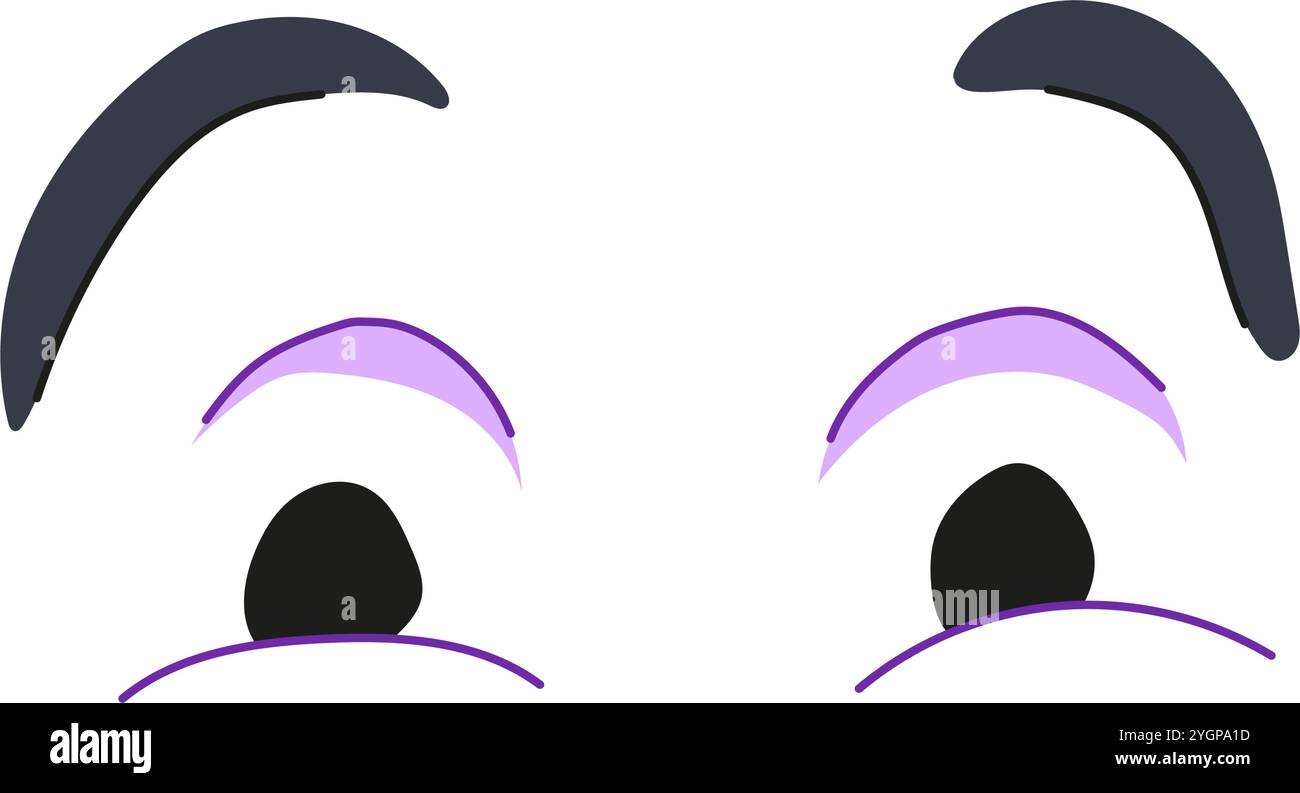 surprised eye emotions cartoon vector illustration Stock Vector Image ...