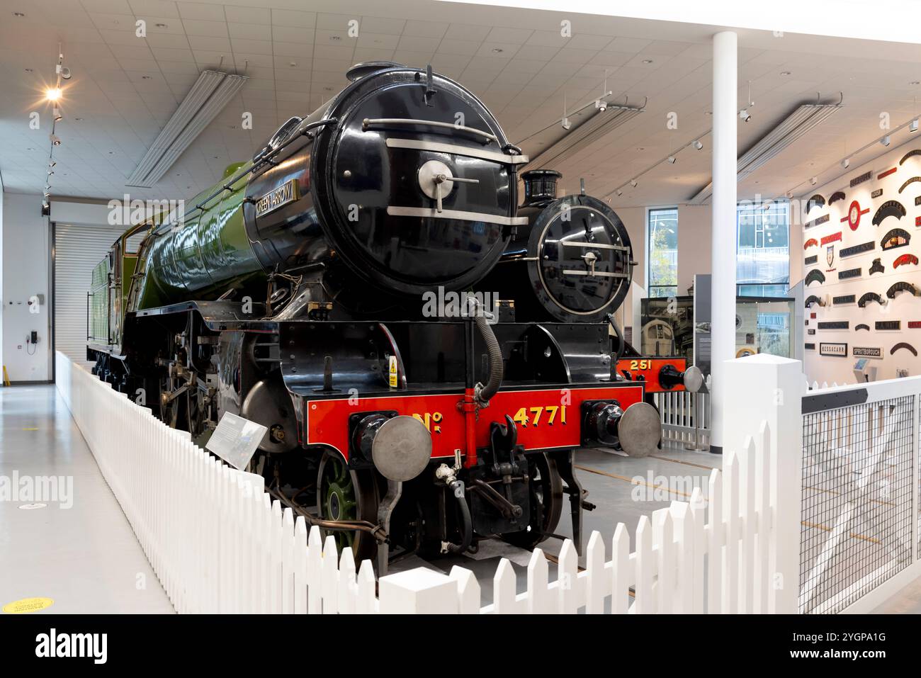 Doncaster, United Kingdom, 2nd November 2024, Steam locomotives Green Arrow and Northern Railway ...