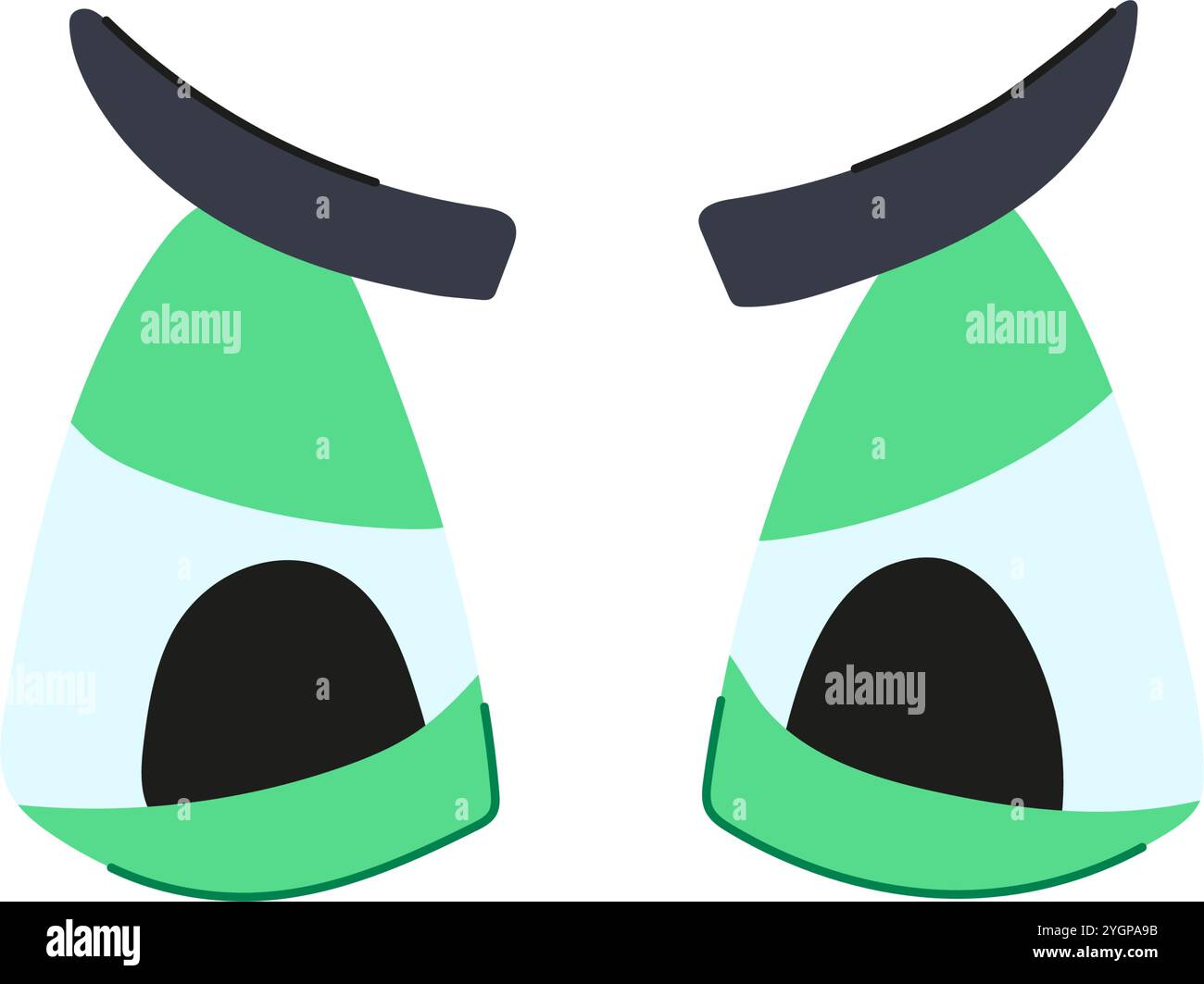 tired eye emotions cartoon vector illustration Stock Vector Image & Art ...