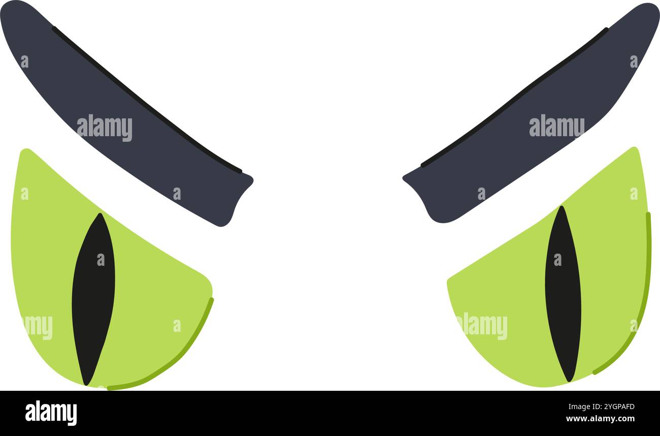 disgusted eye emotions cartoon vector illustration Stock Vector Image ...