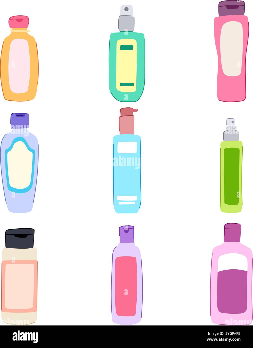 face toner set cartoon vector illustration Stock Vector Image & Art - Alamy