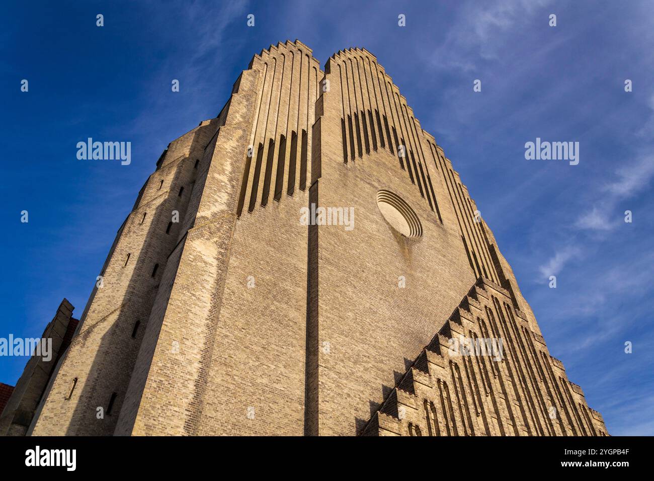 Grundtvigs church in the Bispebjerg district, Copenhagen, Denmark ...
