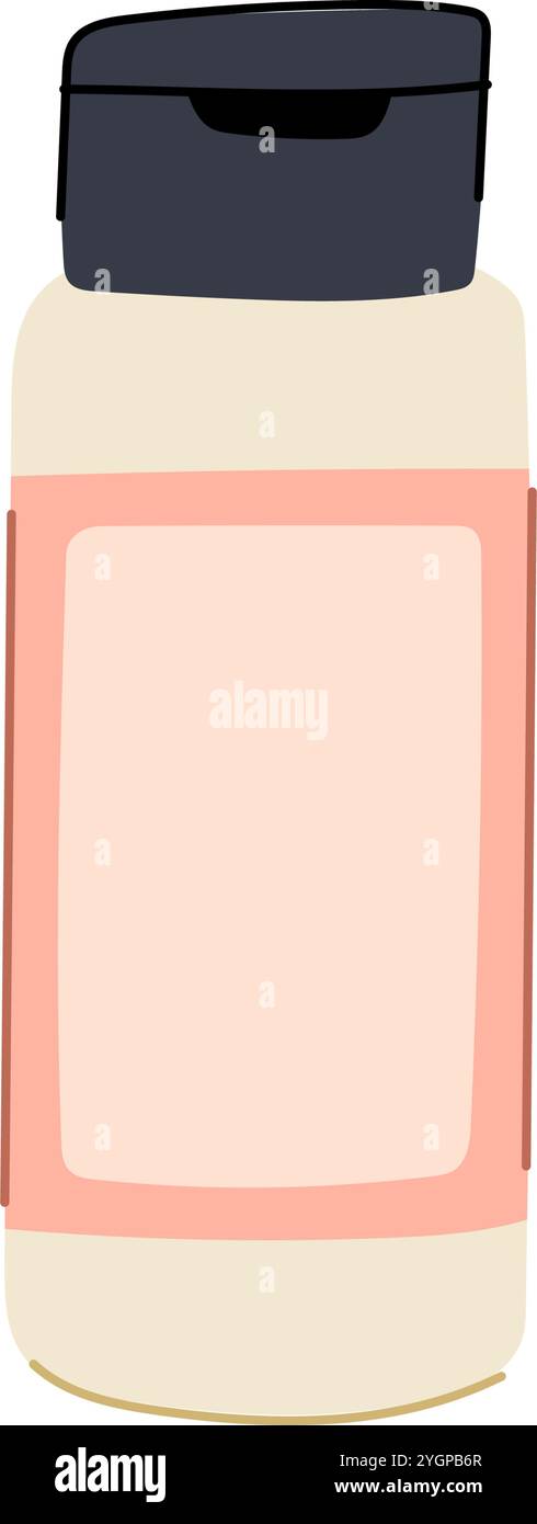 exfoliating face toner cartoon vector illustration Stock Vector Image ...