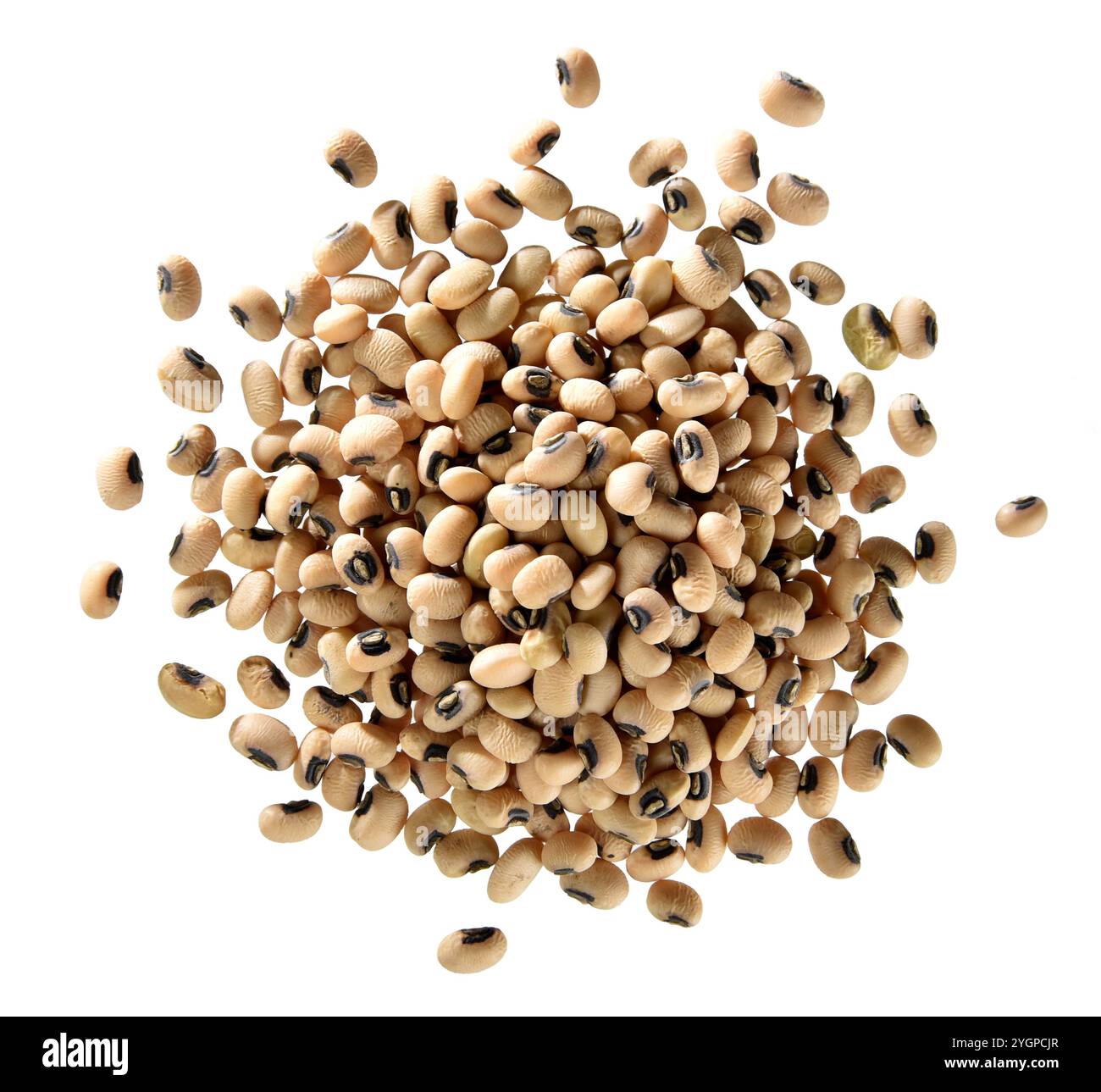 heap of eyed beans isolated on white background Stock Photo - Alamy