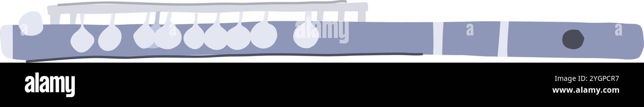 performance flute cartoon vector illustration Stock Vector Image & Art ...
