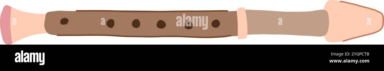 jazz flute cartoon vector illustration Stock Vector Image & Art - Alamy