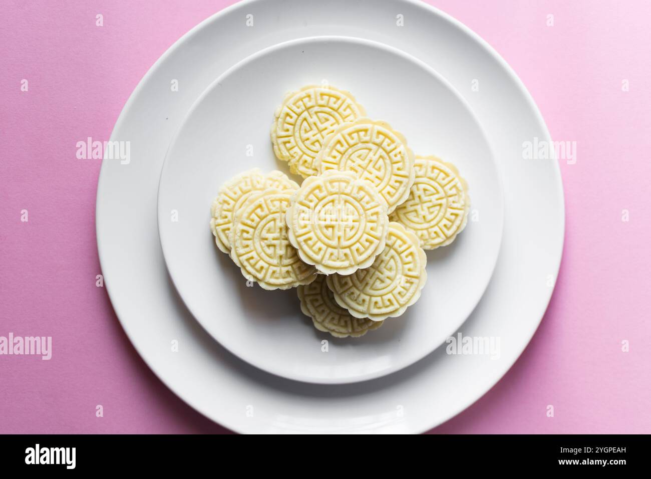 Overhead view of tuwon madara on a white plate, nigerian alawar madara ...