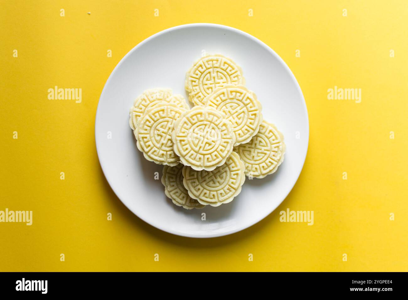 Overhead view of tuwon madara on a white plate, nigerian alawar madara ...