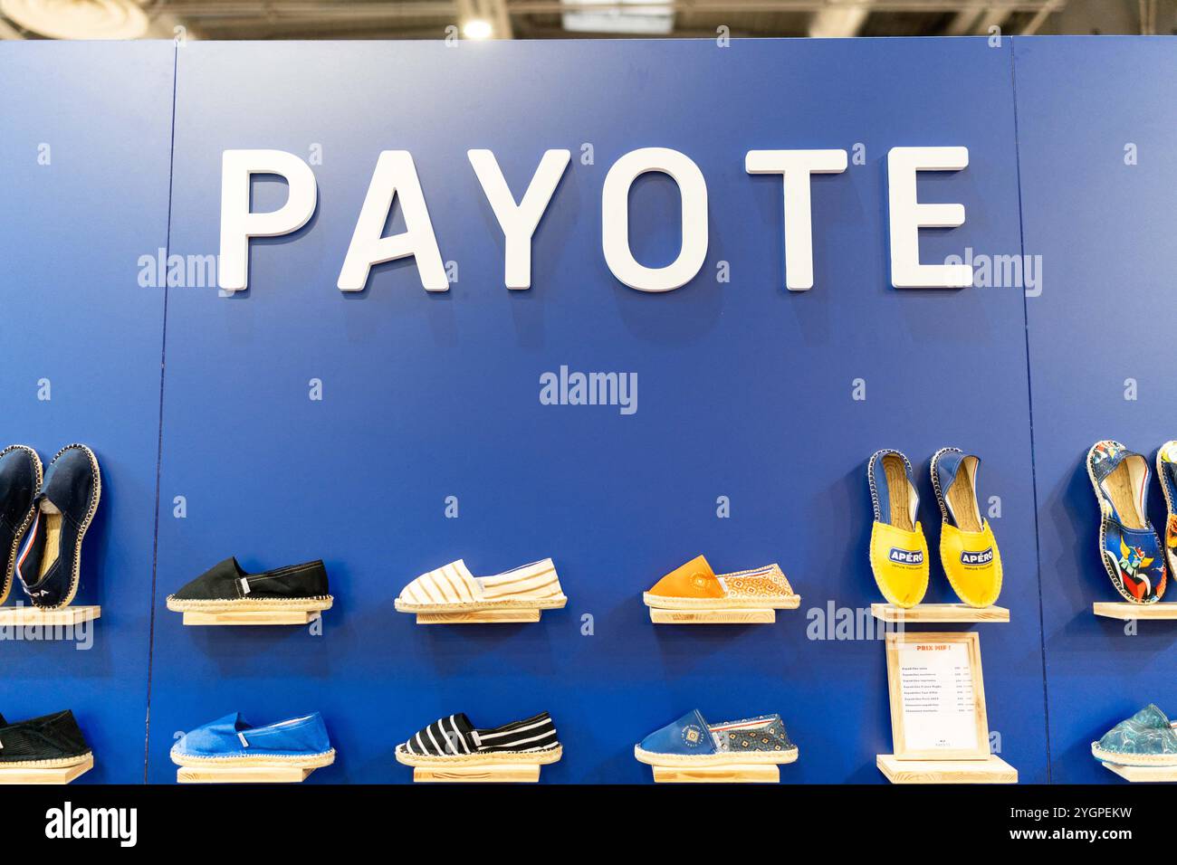 Paris, France. 08th Nov, 2024. Logo of the French brand “Payote” during ...