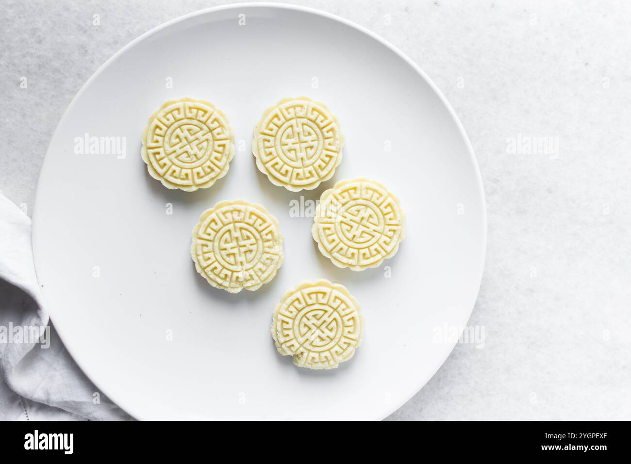 overhead view of tuwon madara on a white plate, nigerian alawar madara ...