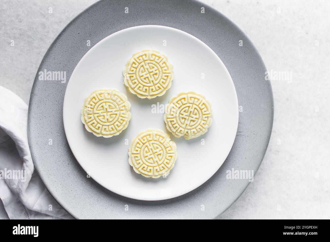 overhead view of tuwon madara on a white plate, nigerian alawar madara ...