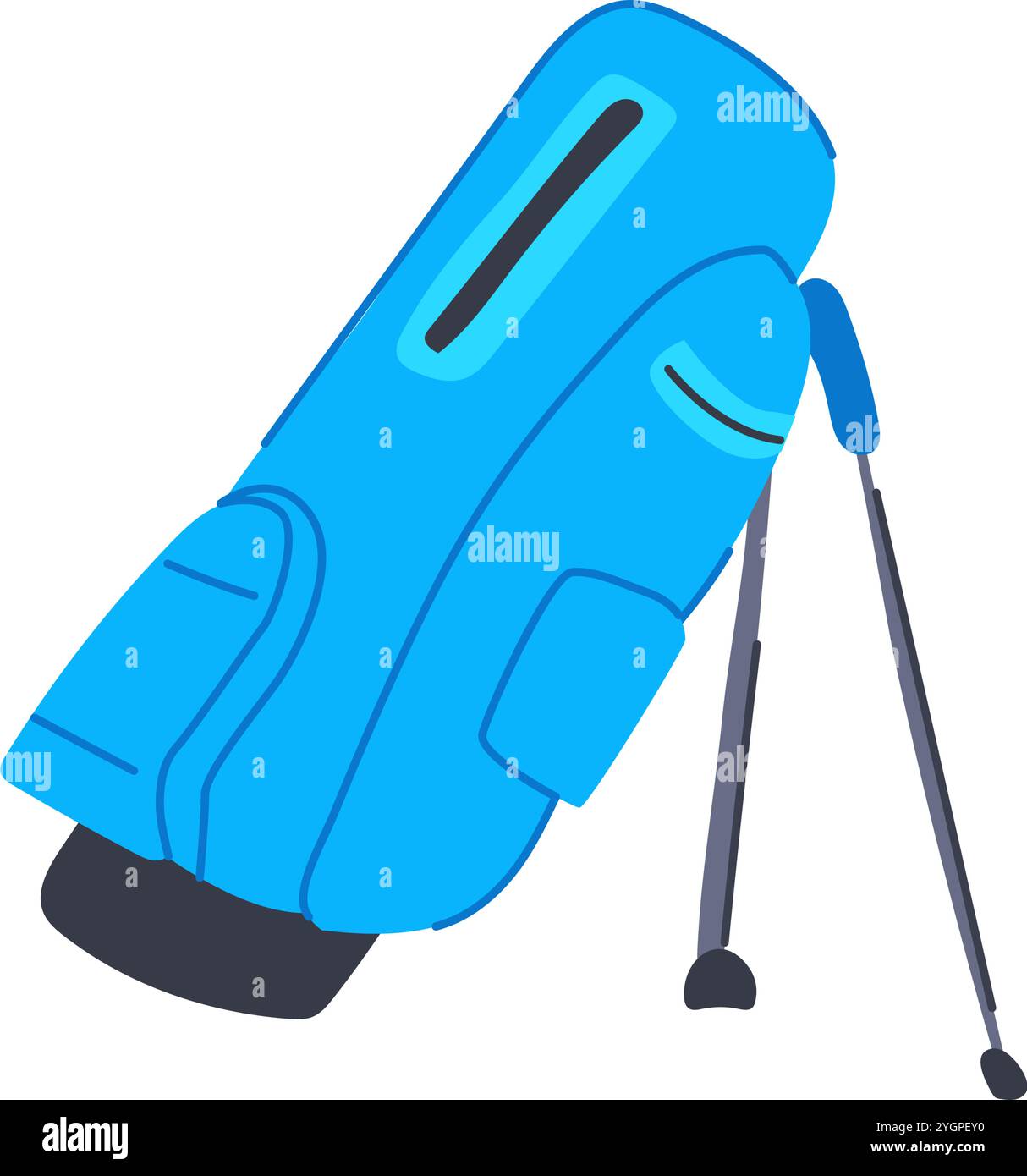 putter golf bag cartoon vector illustration Stock Vector Image & Art ...
