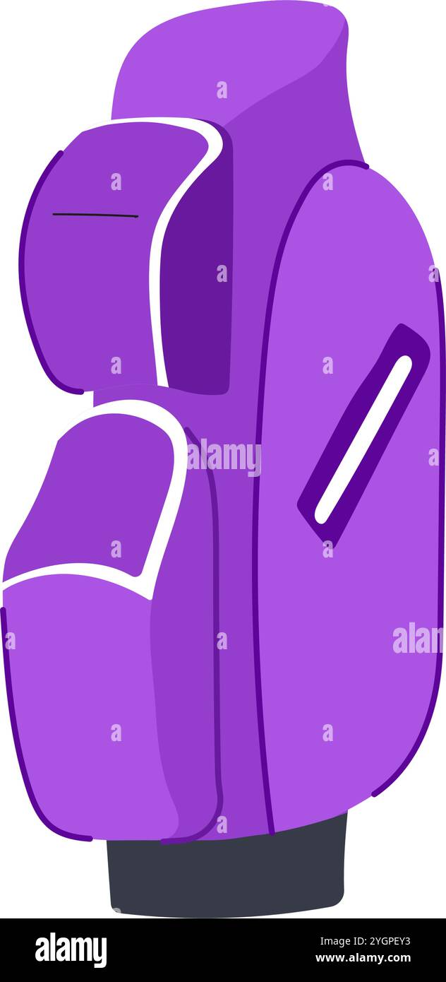 wedges golf bag cartoon vector illustration Stock Vector Image & Art ...