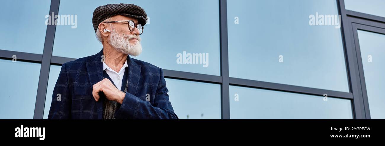 Distinguished older man stands hi-res stock photography and images - Alamy