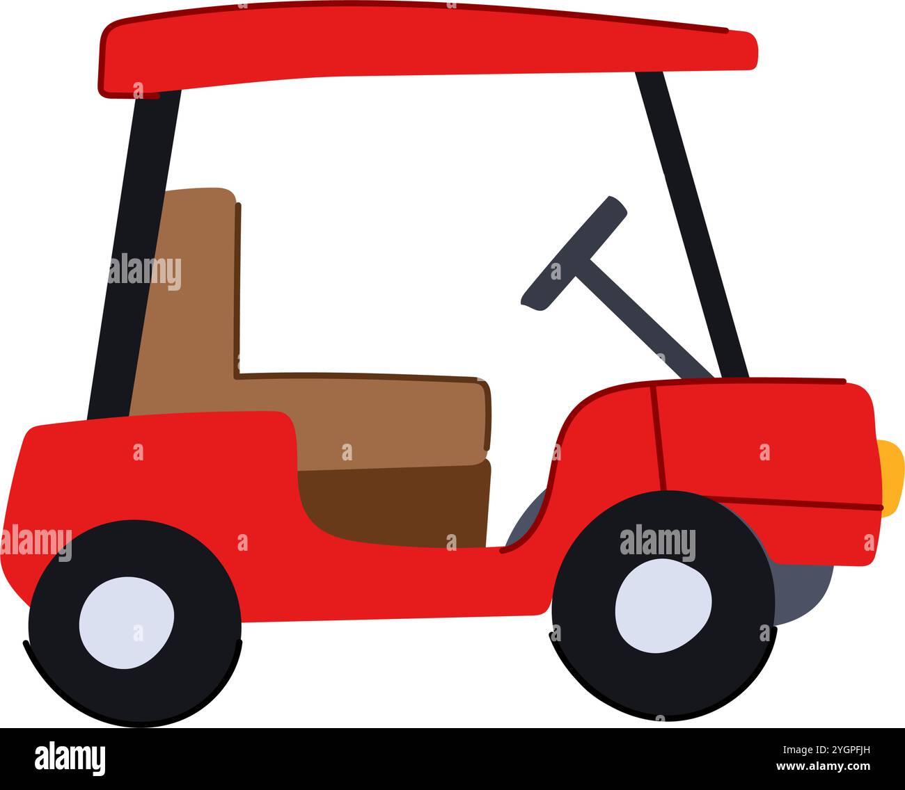 turf golf cart cartoon vector illustration Stock Vector Image & Art - Alamy