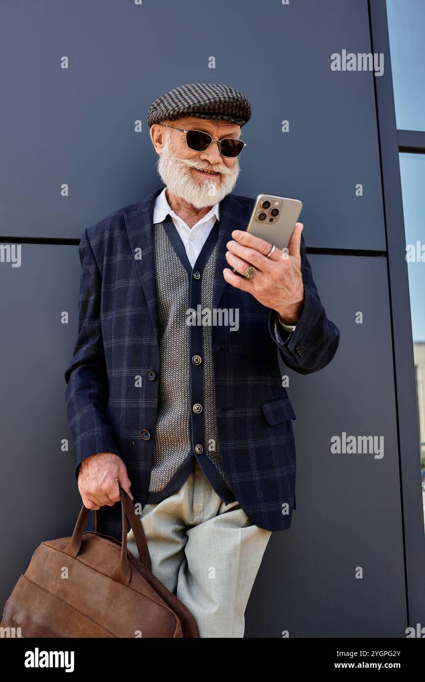 Well dressed man beard stands hi-res stock photography and images - Alamy