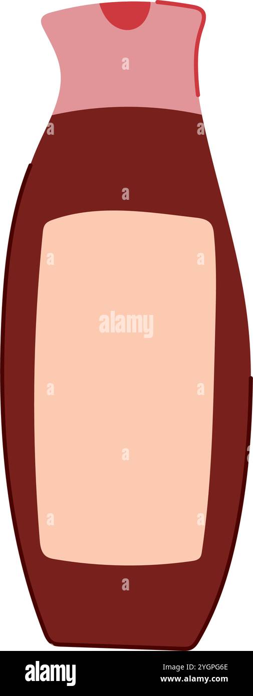 smoothing hair conditioner cartoon vector illustration Stock Vector ...
