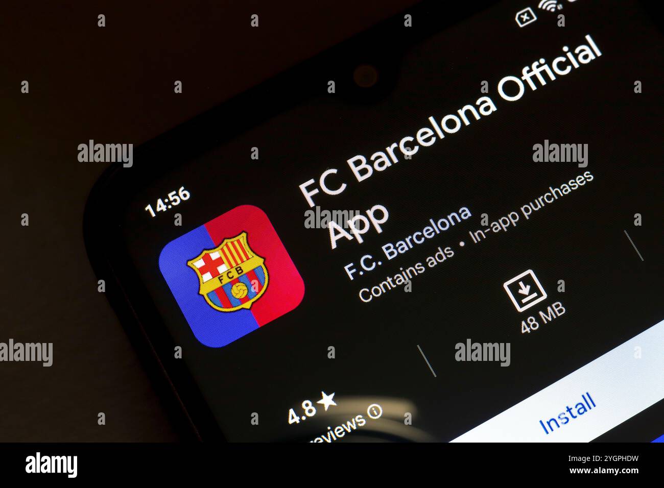 App fc barcelona logo hi-res stock photography and images - Alamy