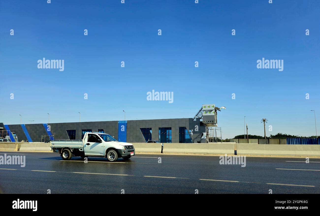 Cairo, Egypt, October 25 2024: The Bus Rapid Transit (BRT) project is ...