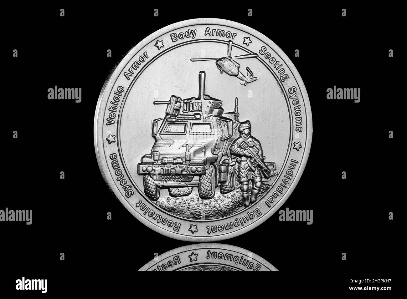 2010 BAE Systems Challenge Coin/Medallion/Token Stock Photo - Alamy