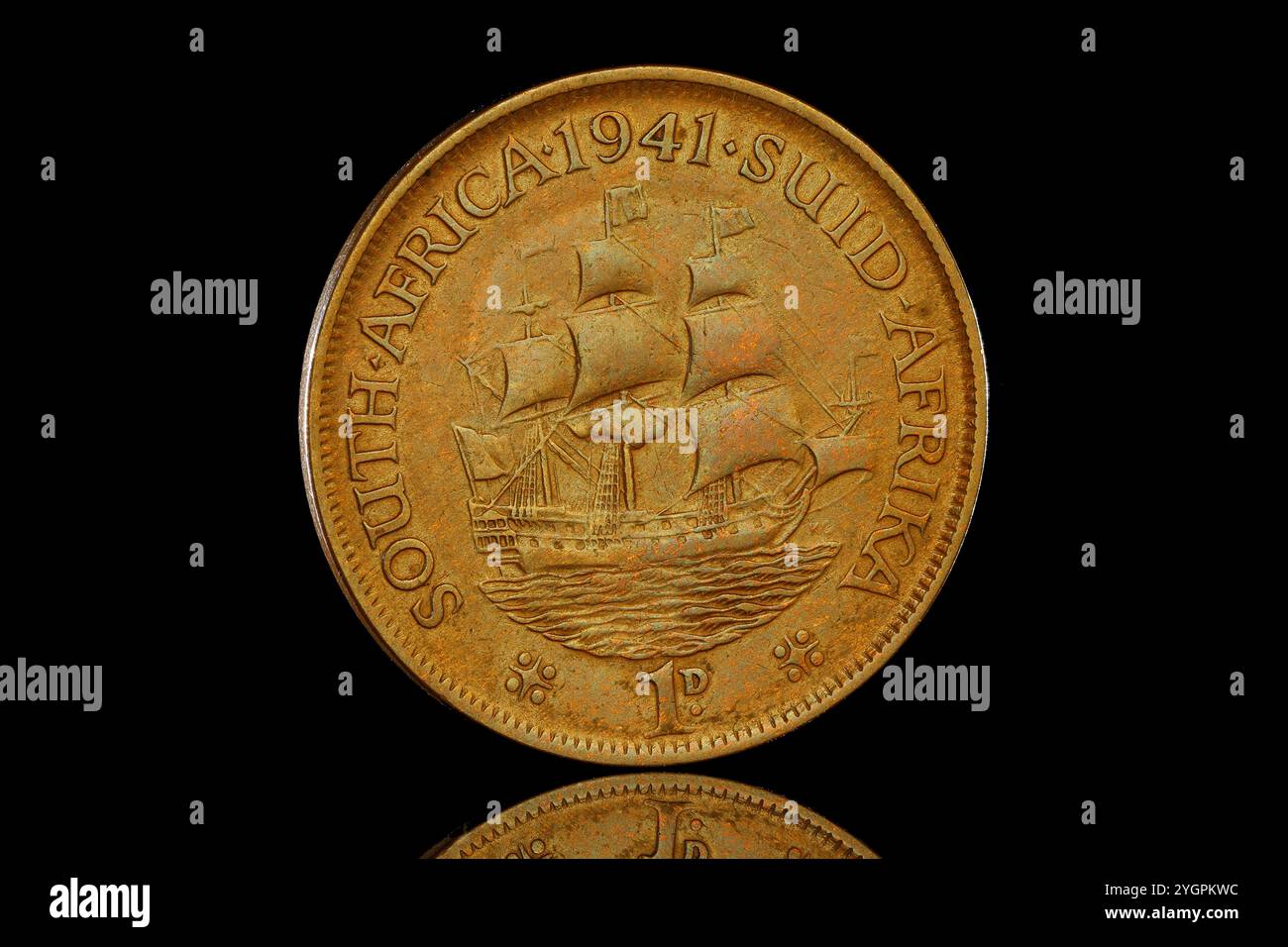 South africa 1d coin hi-res stock photography and images - Alamy