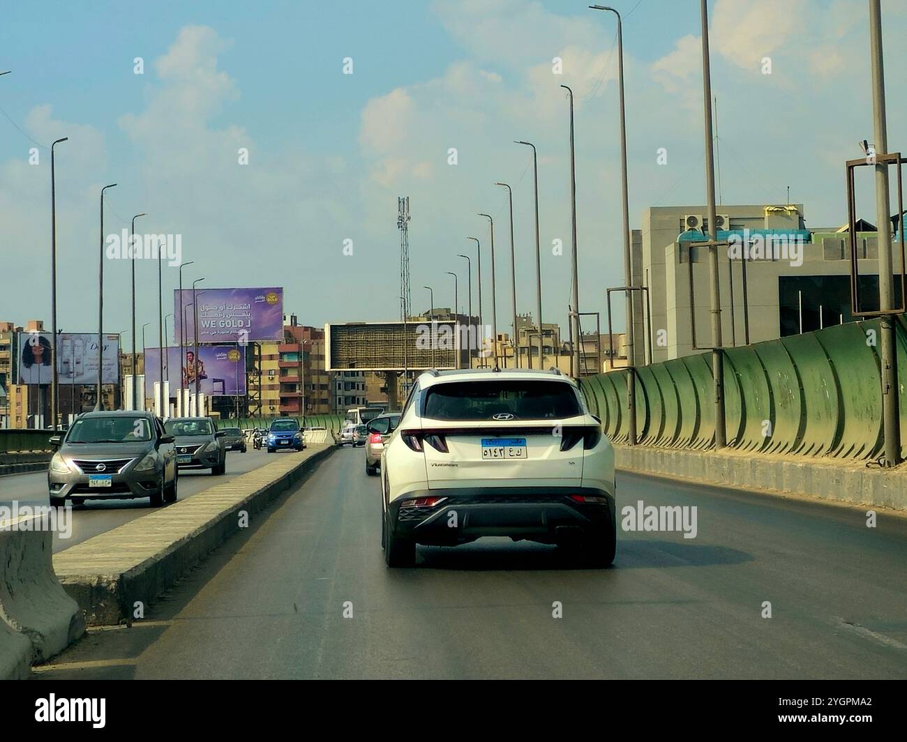 Cairo, Egypt, November 4 2024: The 6th of October Bridge, an elevated ...