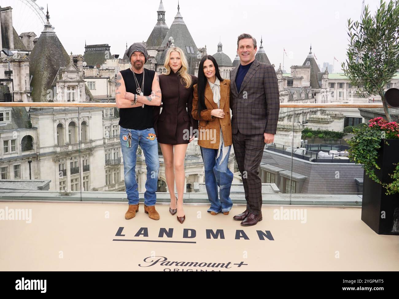 EDITORIAL USE ONLY (Left to right) Billy Bob Thornton, Ali Larter, Demi Moore and Jon Hamm ...