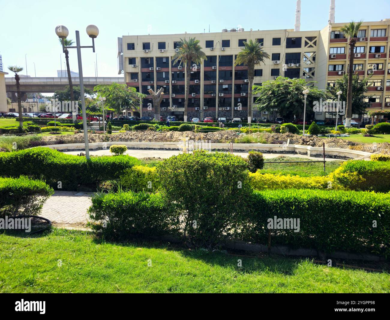 Cairo, Egypt, October 28 2024: water fountain of Saffron Zafaran Palace ...