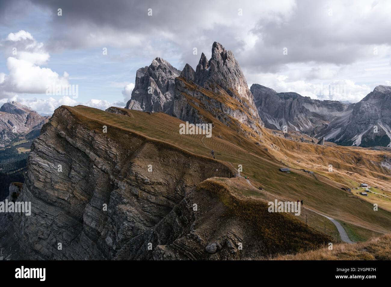 High peaks and breathtaking views—the Dolomites at their best Stock ...