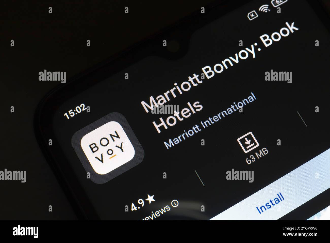 November 8, 2024, Brazil. In this photo illustration, the Marriott ...