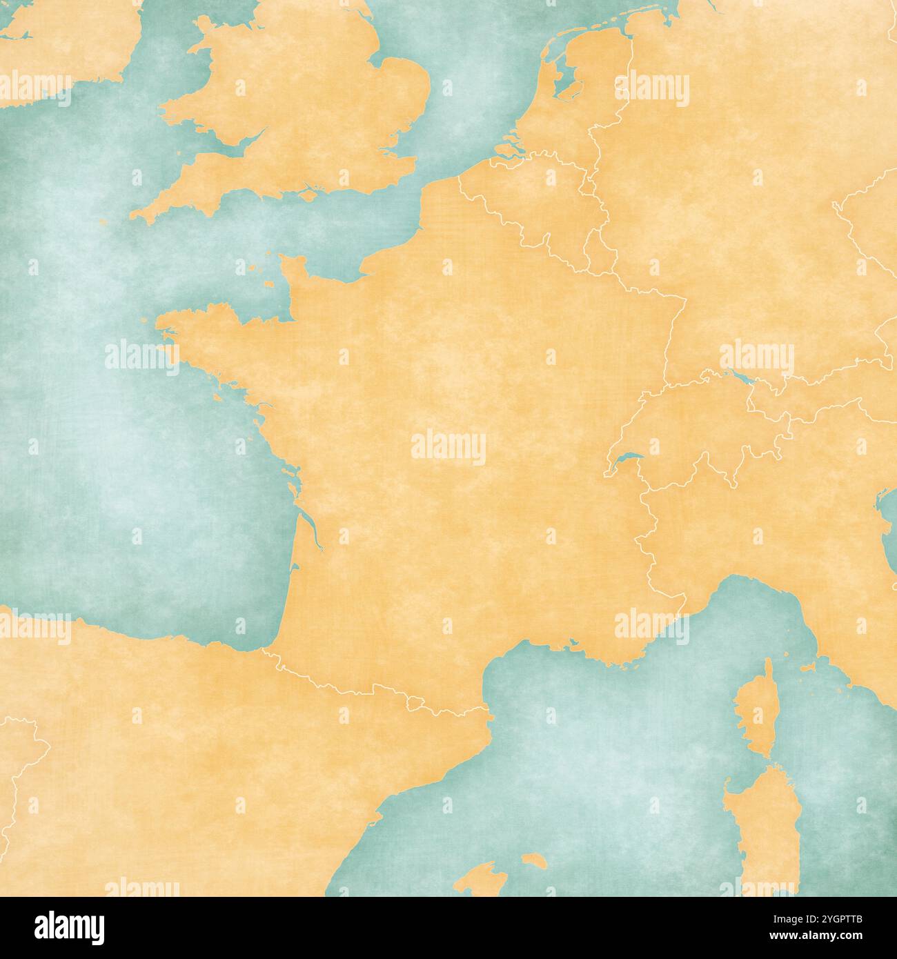 France blank map hi-res stock photography and images - Alamy