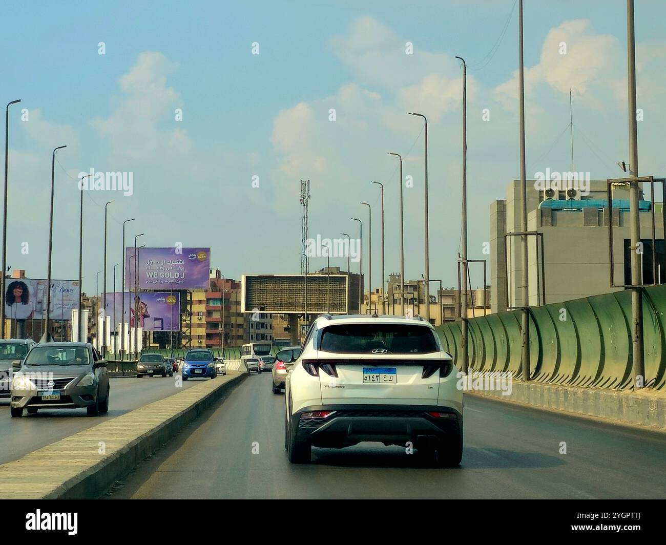 Cairo, Egypt, November 4 2024: The 6th of October Bridge, an elevated ...