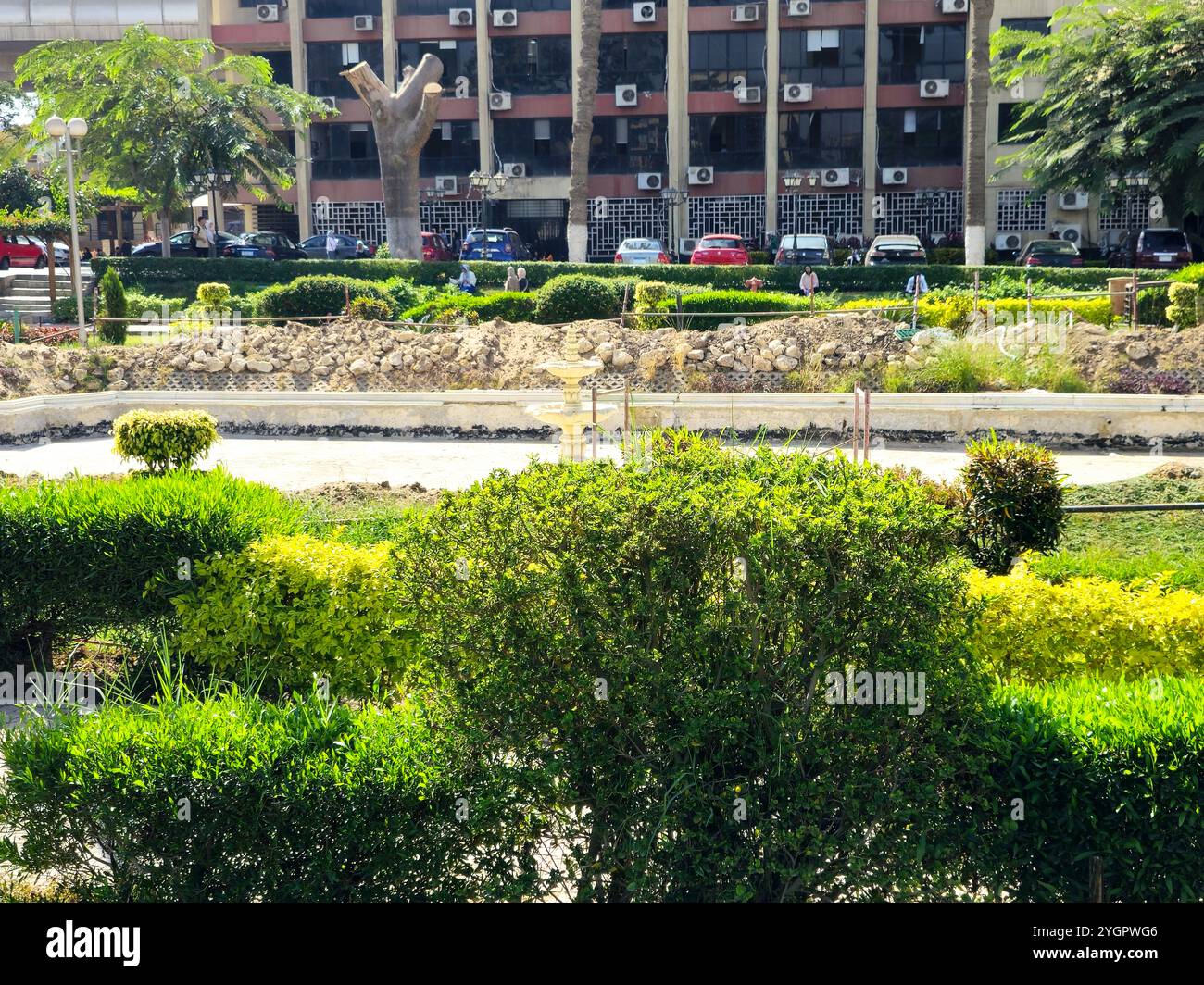 Cairo, Egypt, October 28 2024: water fountain of Saffron Zafaran Palace ...