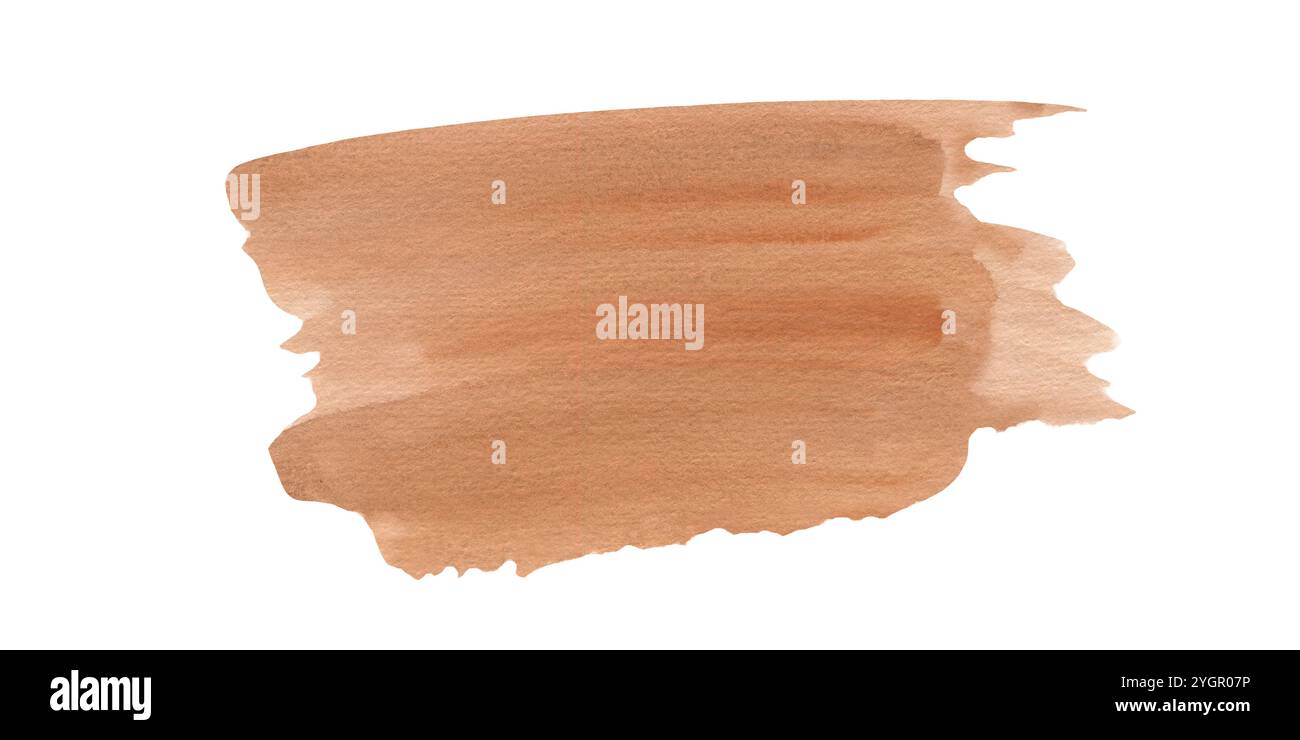 Watercolor brown abstract splash texture backdrop. Brush strokes of ...