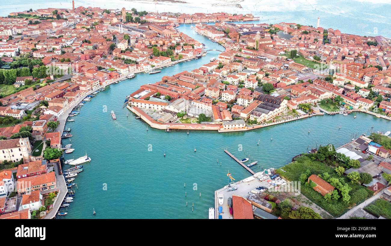 Aerial view murano island venice hi-res stock photography and images ...