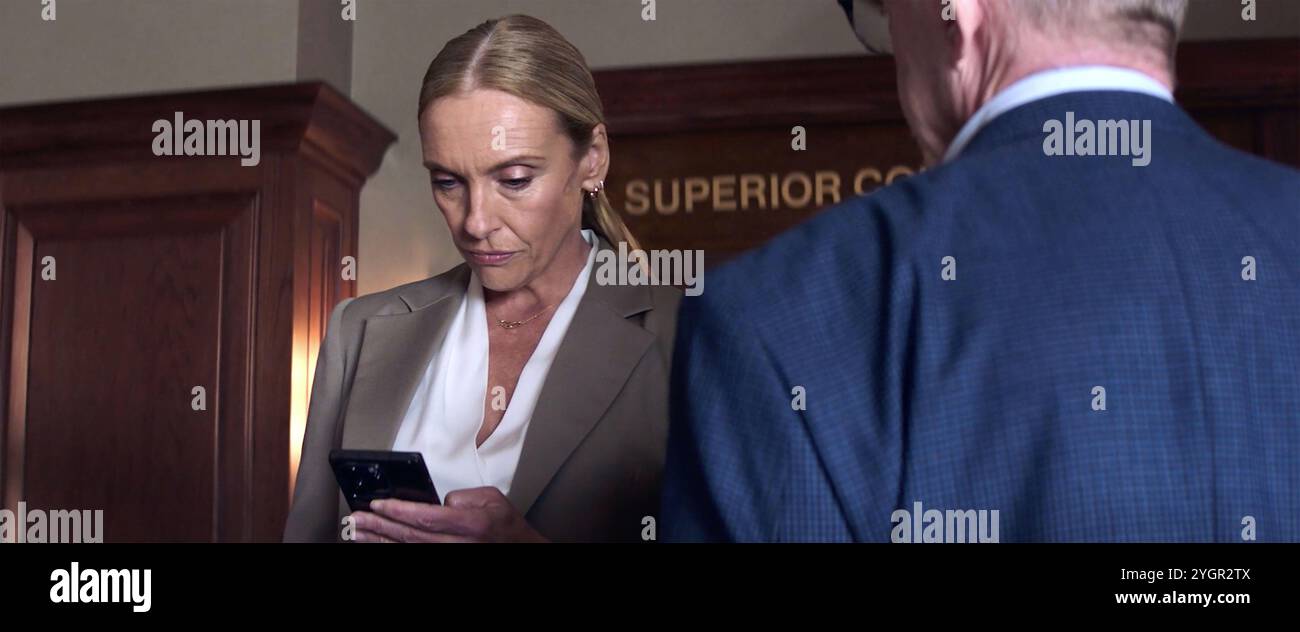 JUROR No. 2 - FILM STILLS. 2024 . USA. Toni Collette and J. K. Simmons ...
