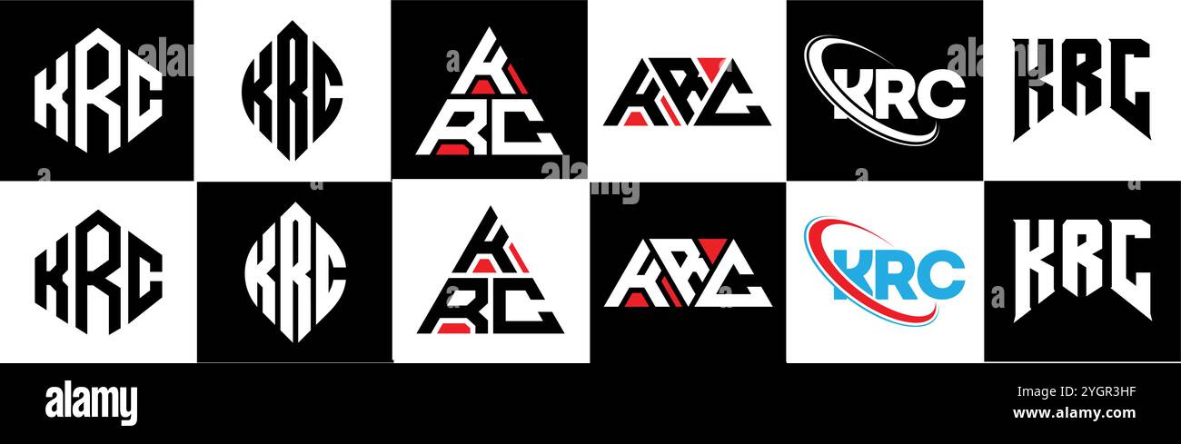 Krc circle logo Stock Vector Images - Alamy
