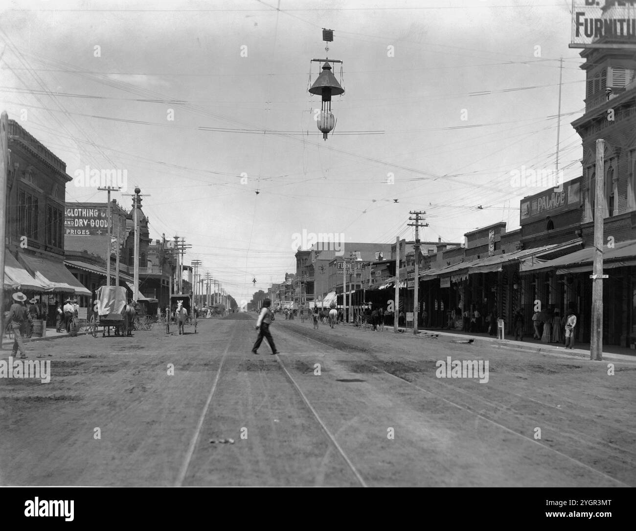 Street scene in Phoenix Arizona 1896 Stock Photo - Alamy