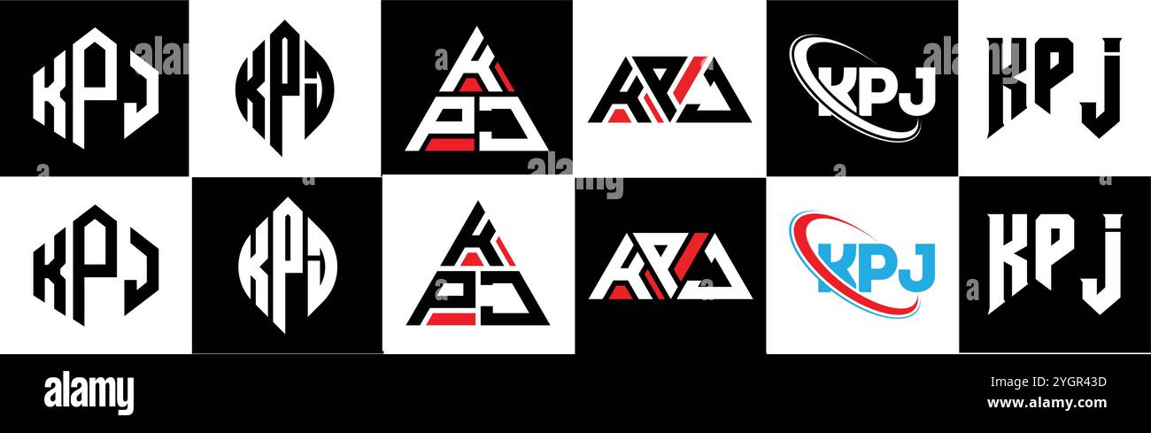 Kpj font Stock Vector Images - Alamy
