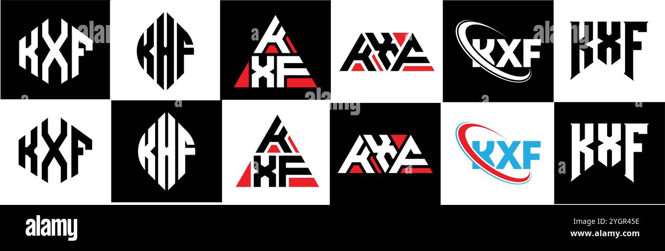 Kxf tech logo Stock Vector Images - Alamy