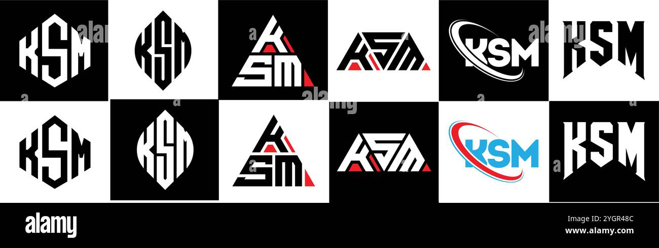 Ksm technology logo Stock Vector Images - Alamy