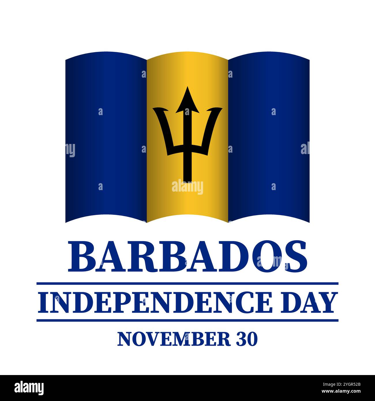 Barbados Independence Day typography poster. National holiday ...