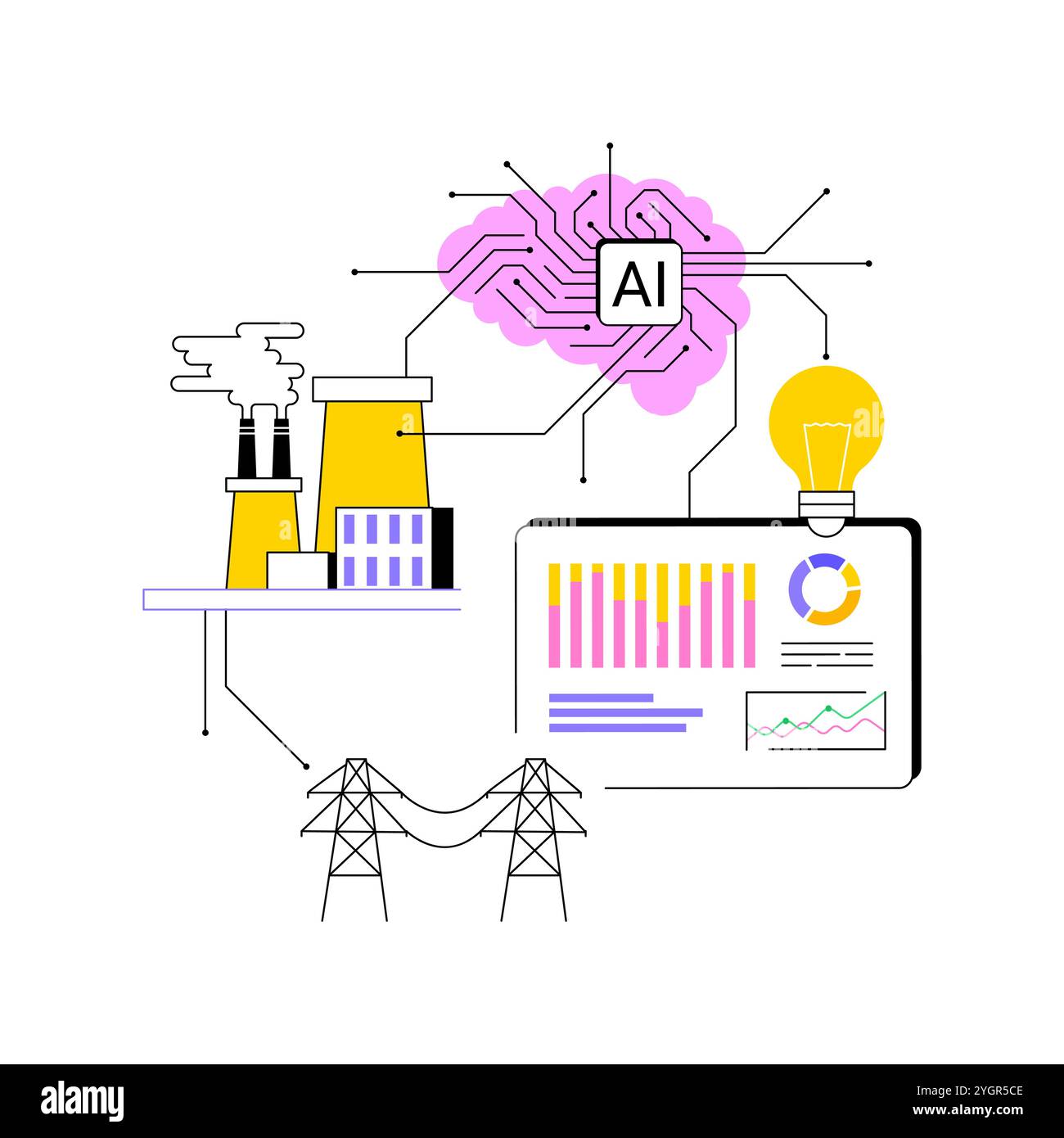 AI-Optimized Smart Grids abstract concept vector illustration Stock Vector Image & Art - Alamy