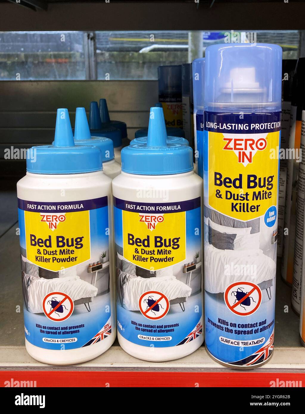 Bed Bug dust mite killer powder for sale at the local DIY store Stock ...