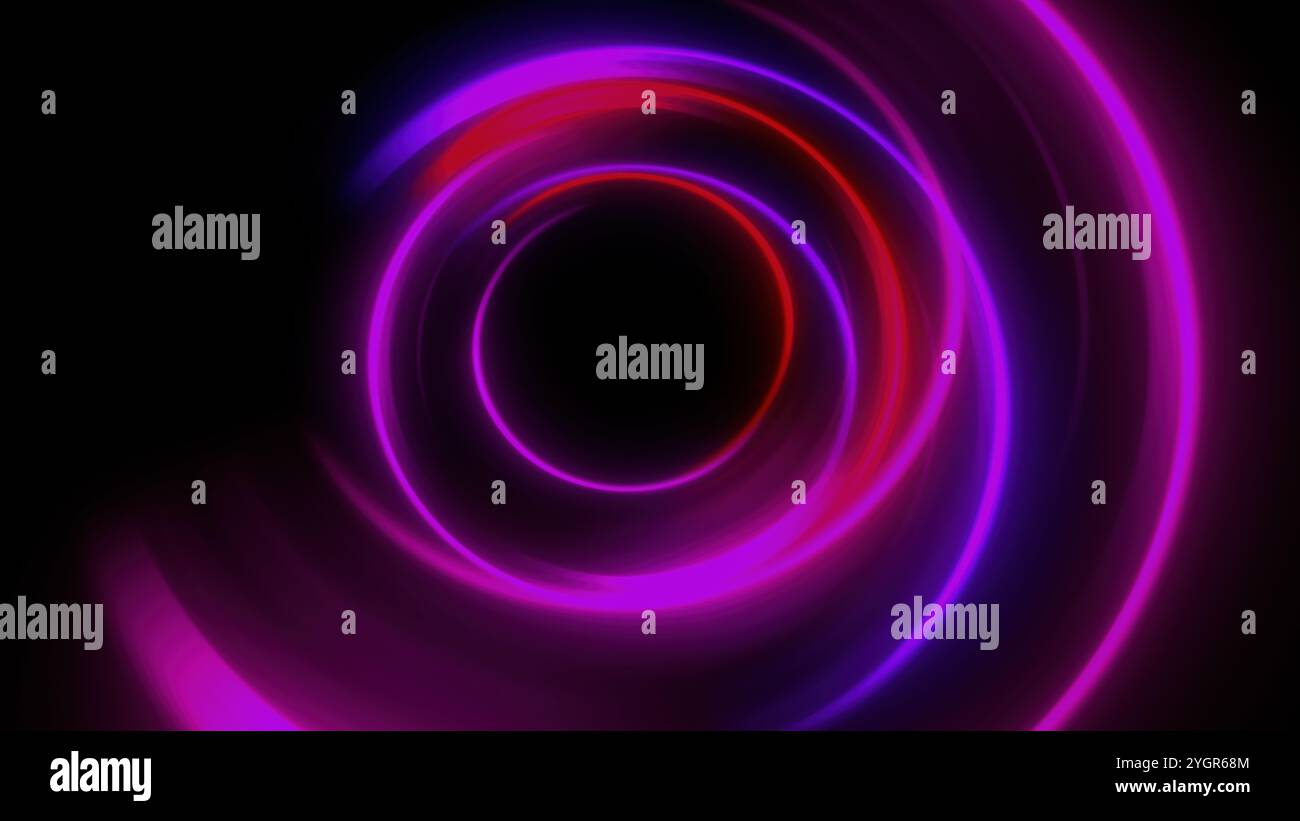 Luminous Swirling Glowing Circles. Computer generated 3d render Stock ...