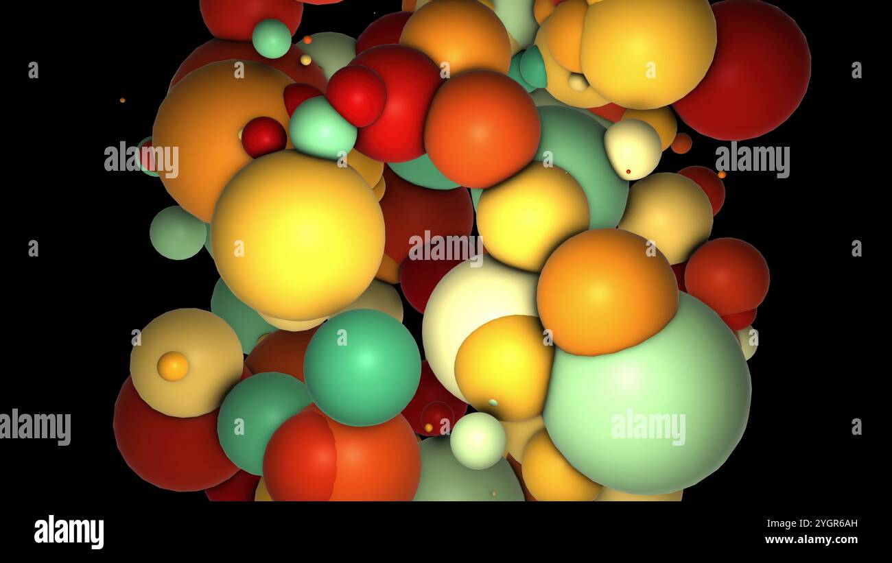 Abstract colorful spheres. Computer generated 3d render Stock Photo - Alamy